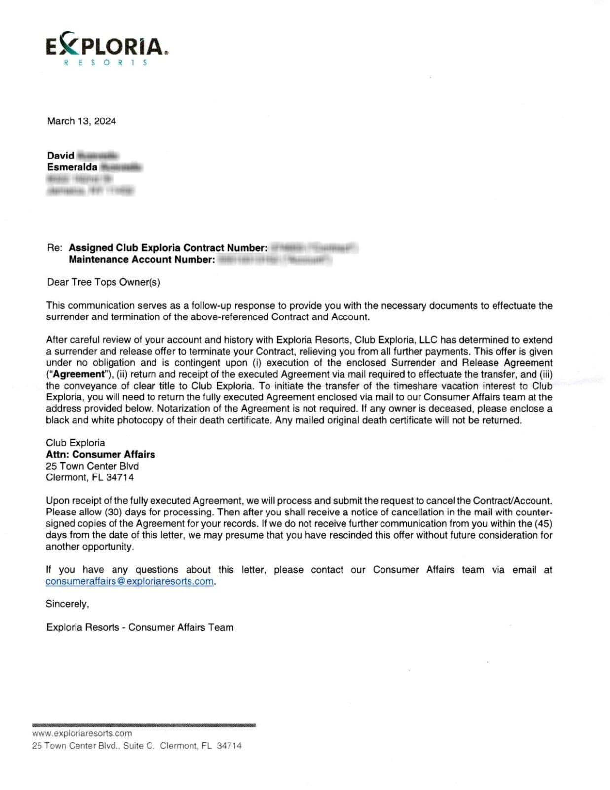 Proof of performance – Alpha Timeshare Consultants