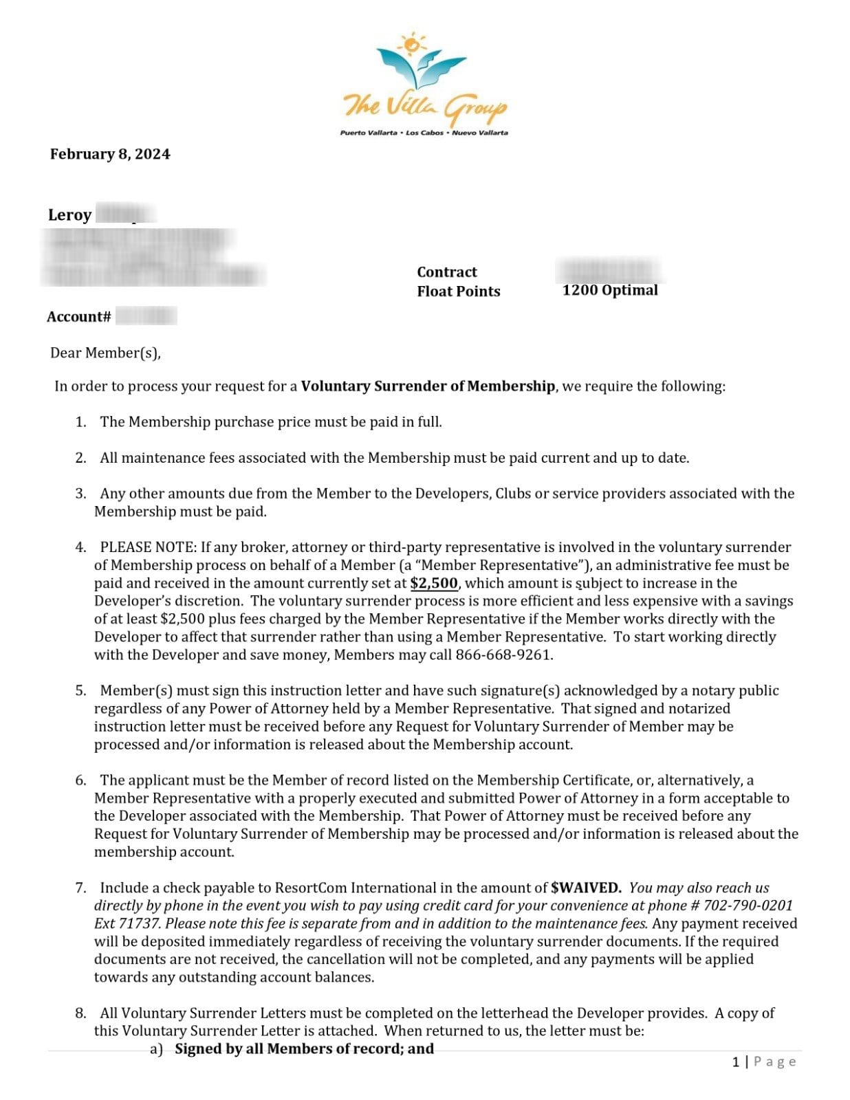 Proof of performance – Alpha Timeshare Consultants